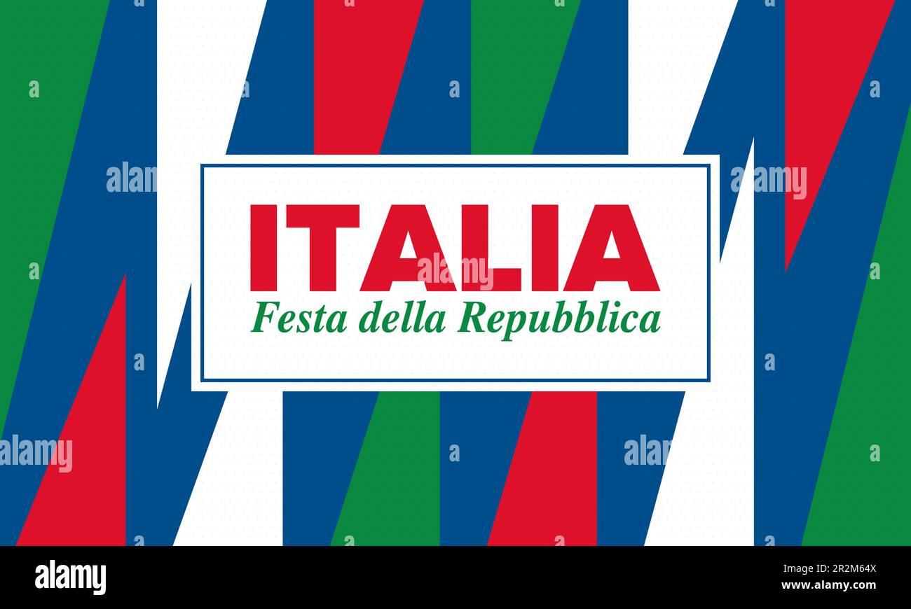 Festa della Repubblica Italiana. Text in italian: Italian Republic Day ...