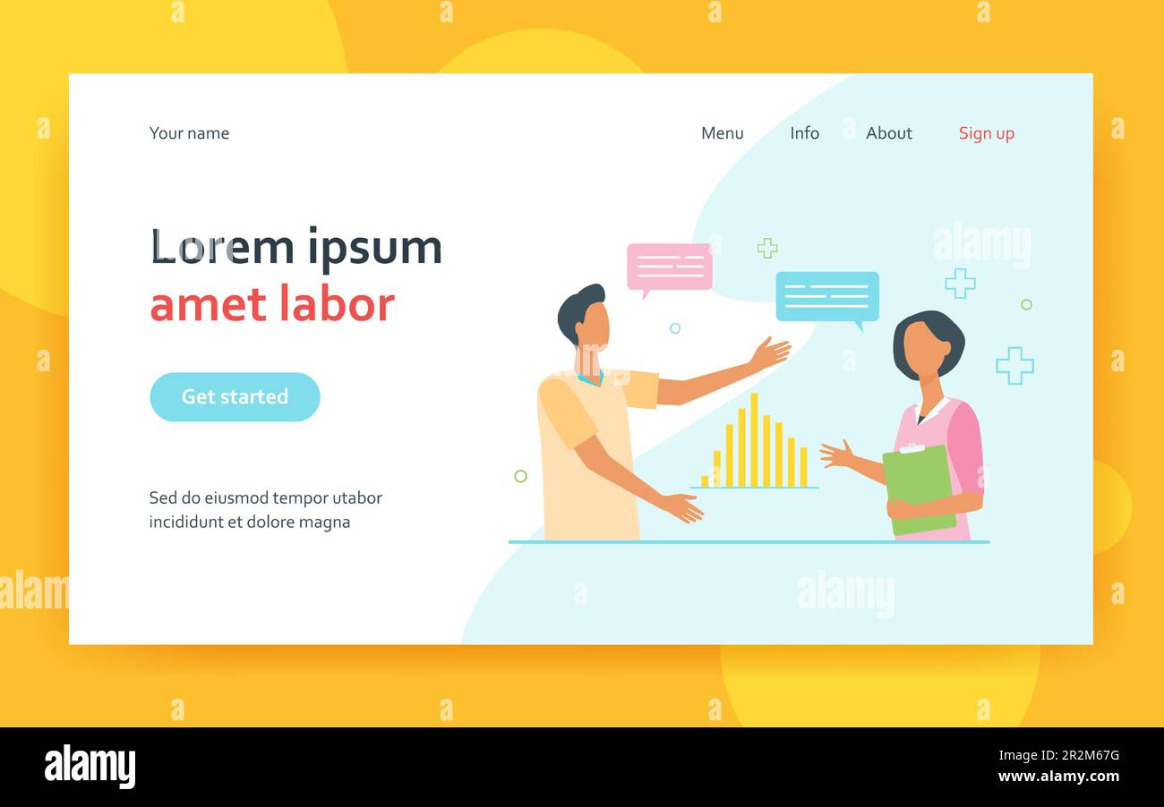 Man and woman discussing finance Stock Vector Images - Alamy