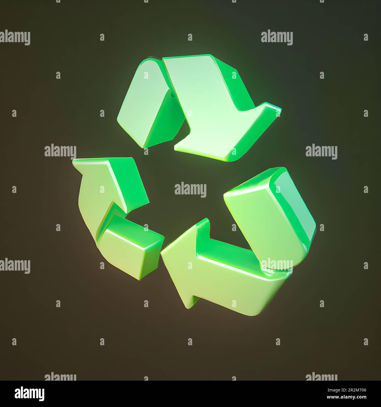 3d recycle icon Stock Photo - Alamy
