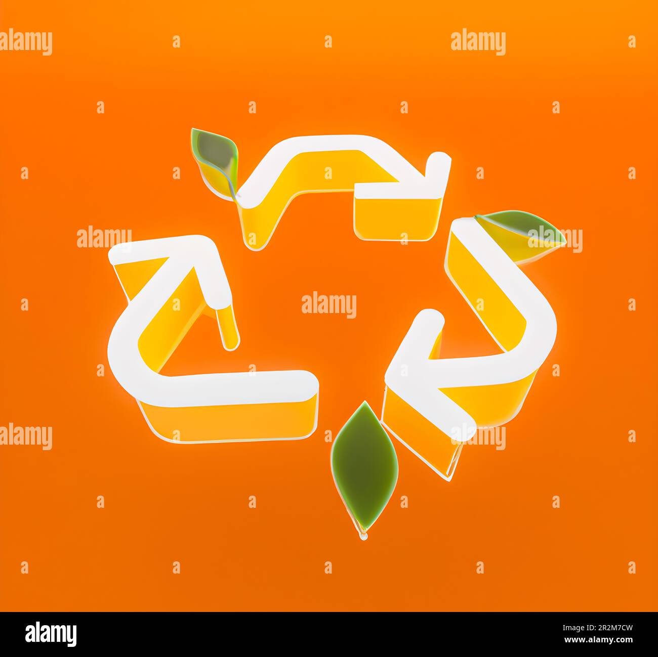 3d recycle icon Stock Photo - Alamy