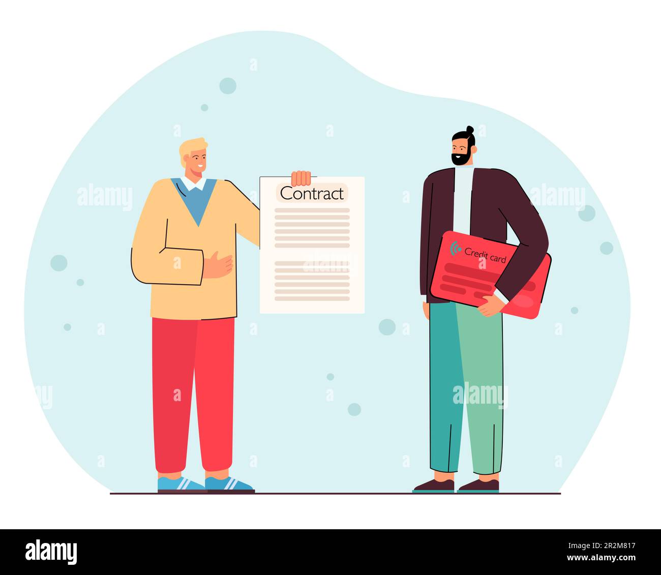 Man signing contract for credit card Stock Vector Image & Art - Alamy
