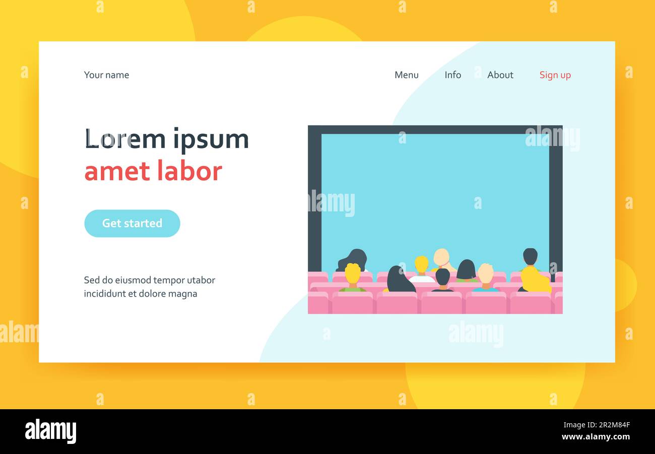 Movie scene film back Stock Vector Images - Alamy