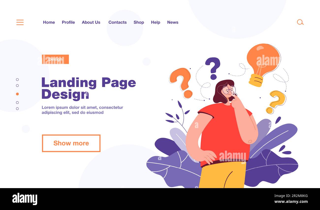 Thinking illustration Stock Vector Images - Alamy