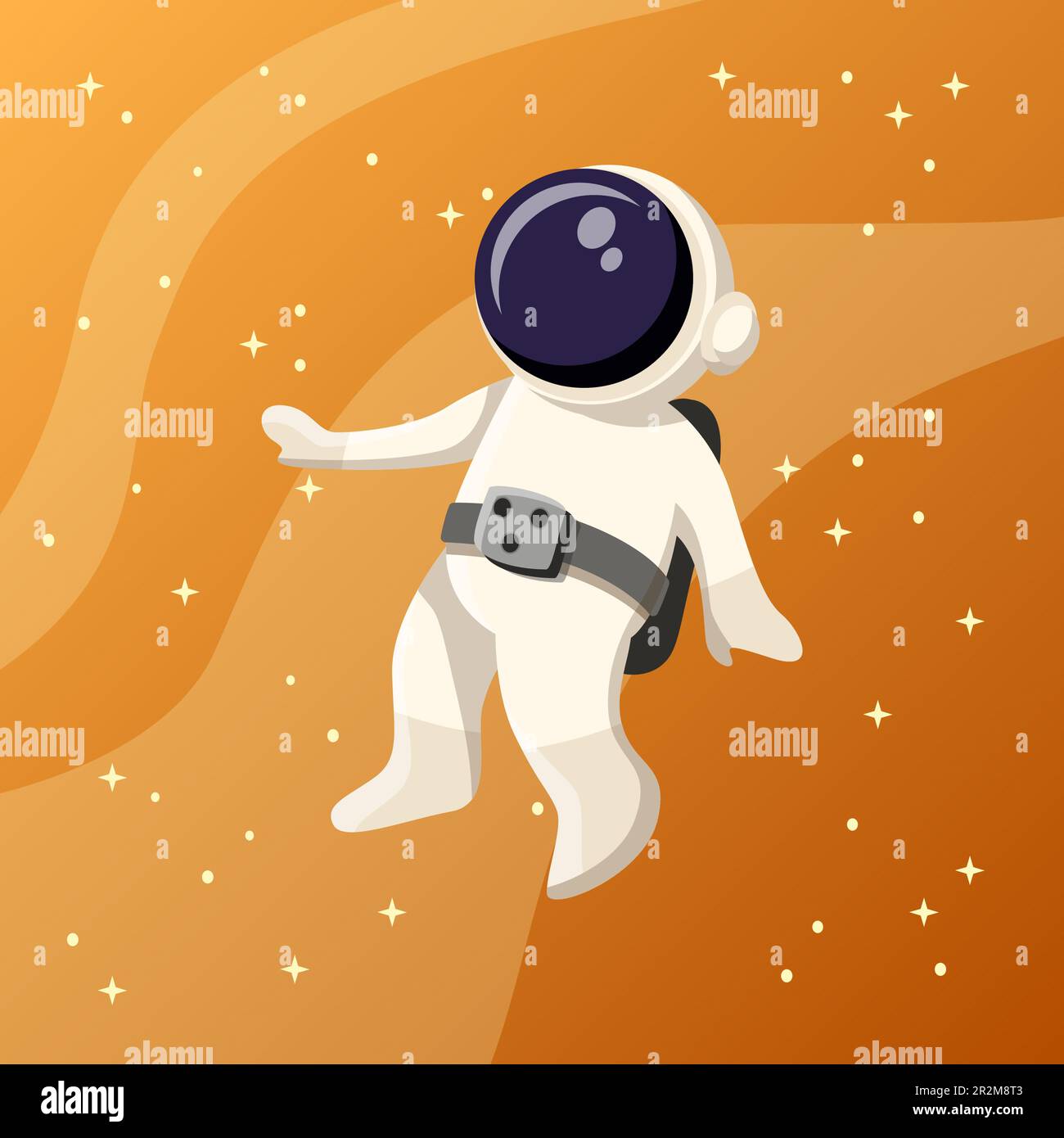 Spacemen illustration. Person, stars, spacesuit, helmet. Editable ... Spacemen illustration. Person, stars, spacesuit, helmet. Editable ...