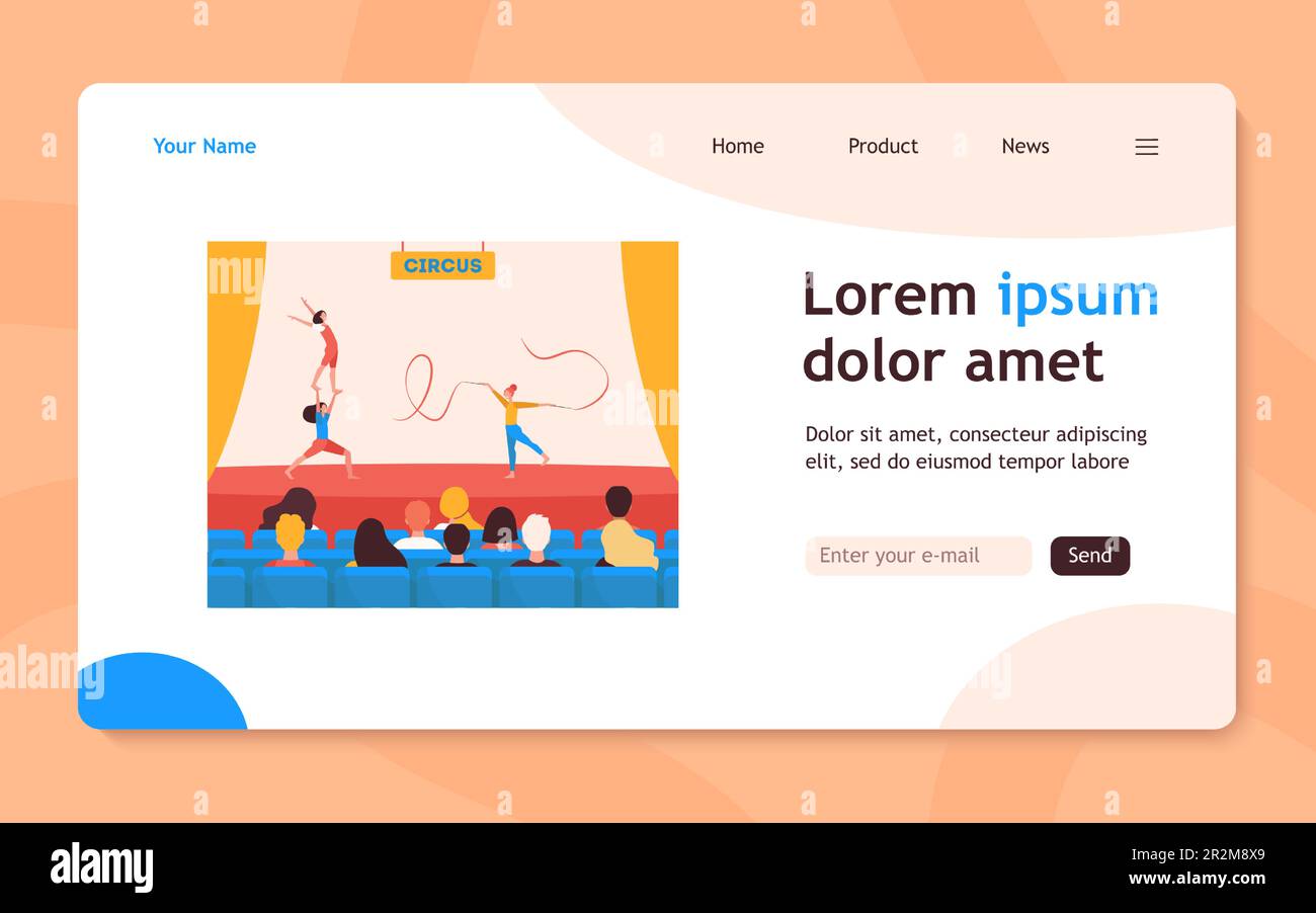 Acrobat woman circus fun Stock Vector Images - Alamy