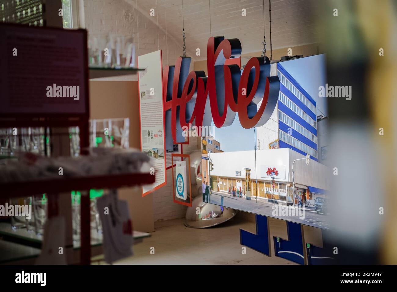 Berlin, Germany. 20th May, 2023. The lettering of the Hertie department ...