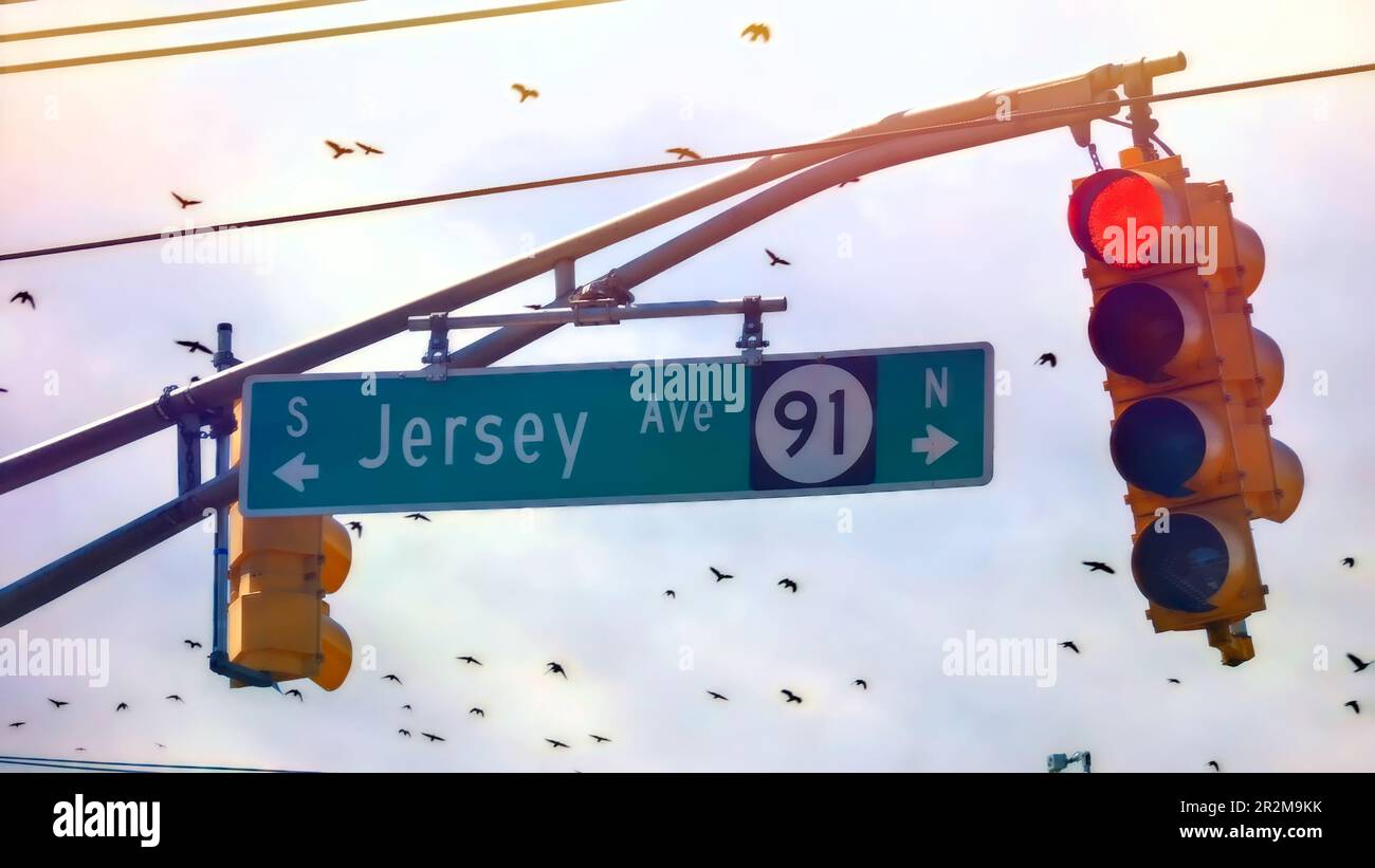 New jersey road sign hi-res stock photography and images - Alamy