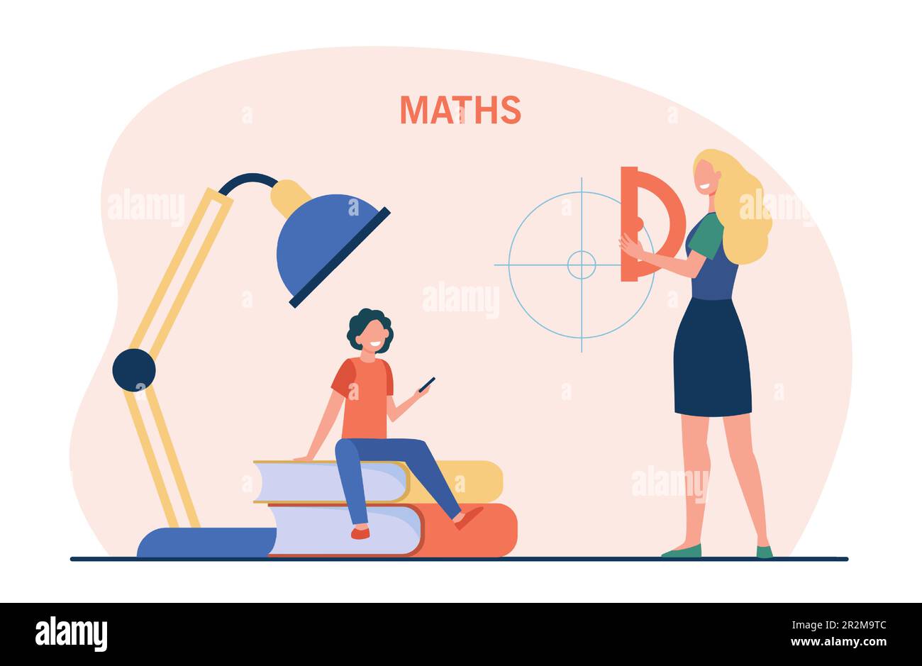 Maths teacher cartoon Stock Vector Images - Alamy
