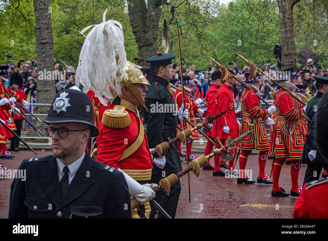 Beefeaters and Yeoman of the Guard at the Coronation of King Charles ...