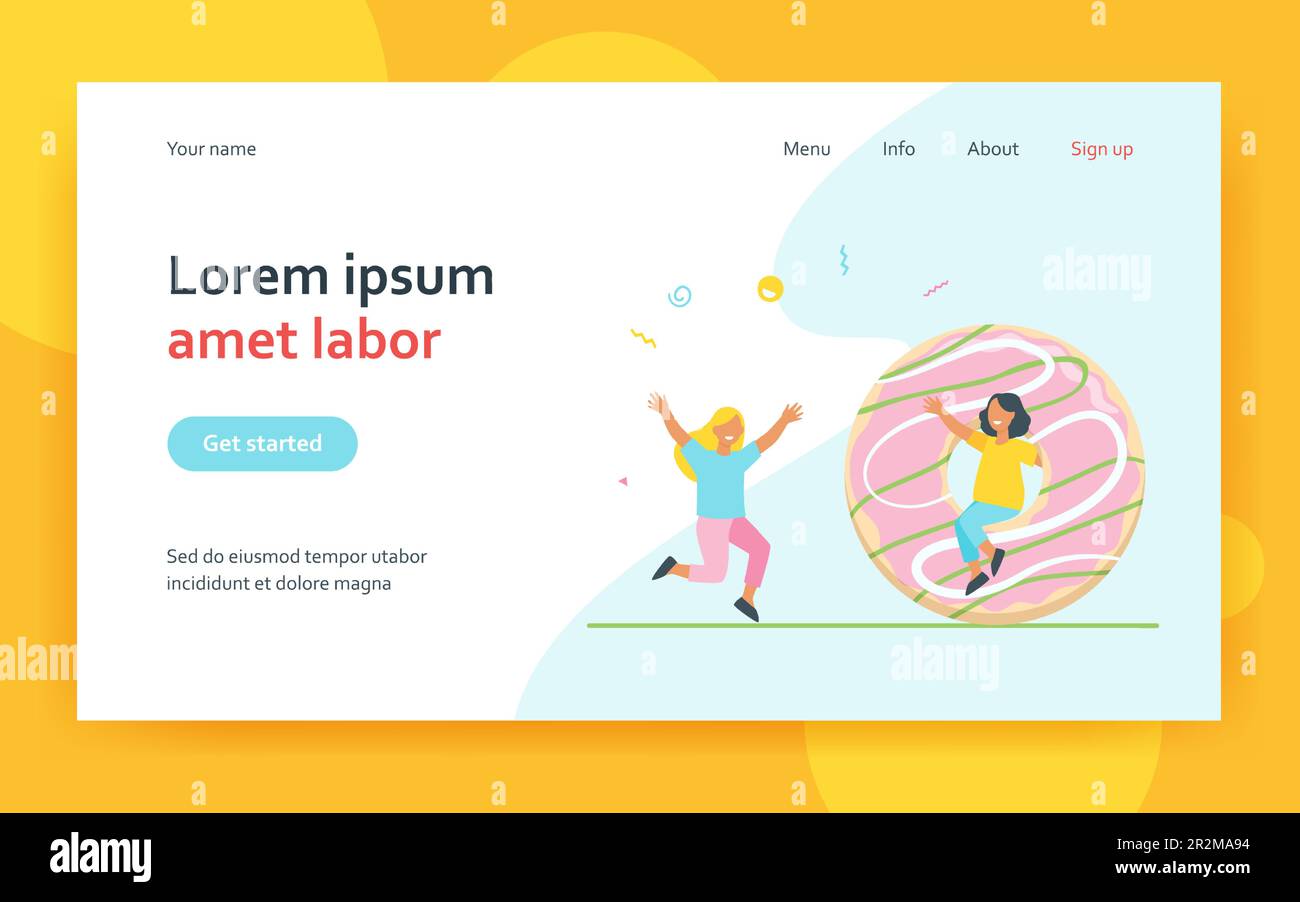 Two happy people having Stock Vector Images - Alamy