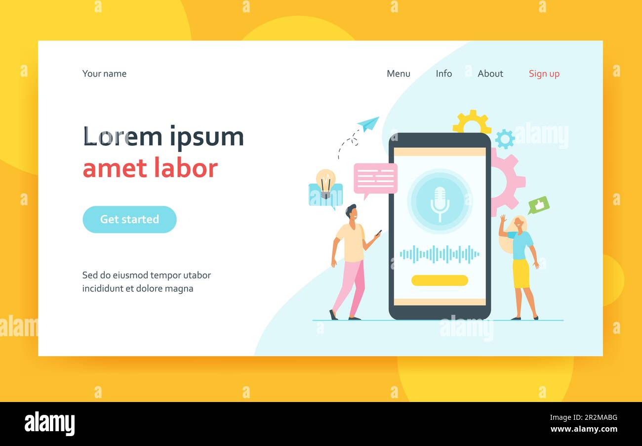 Home voice controlled smart Stock Vector Images - Alamy