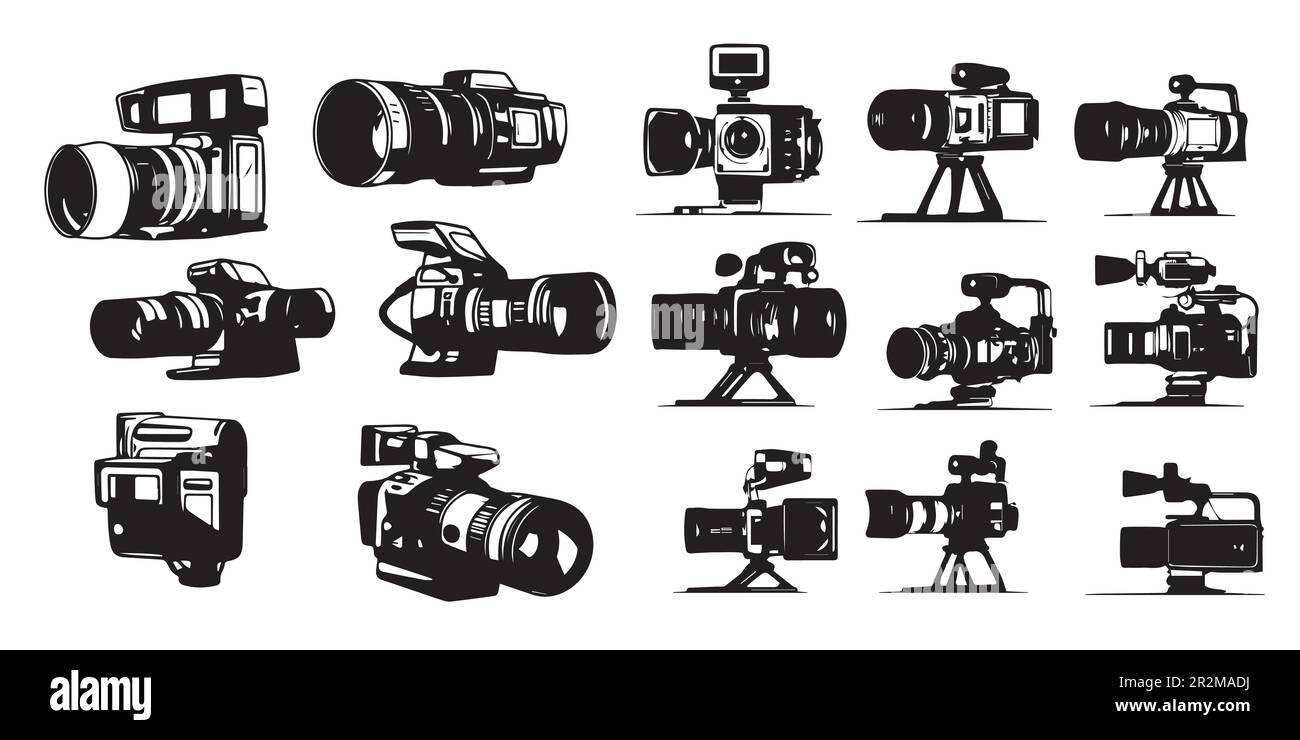 Pocket cameras Stock Vector Images - Alamy