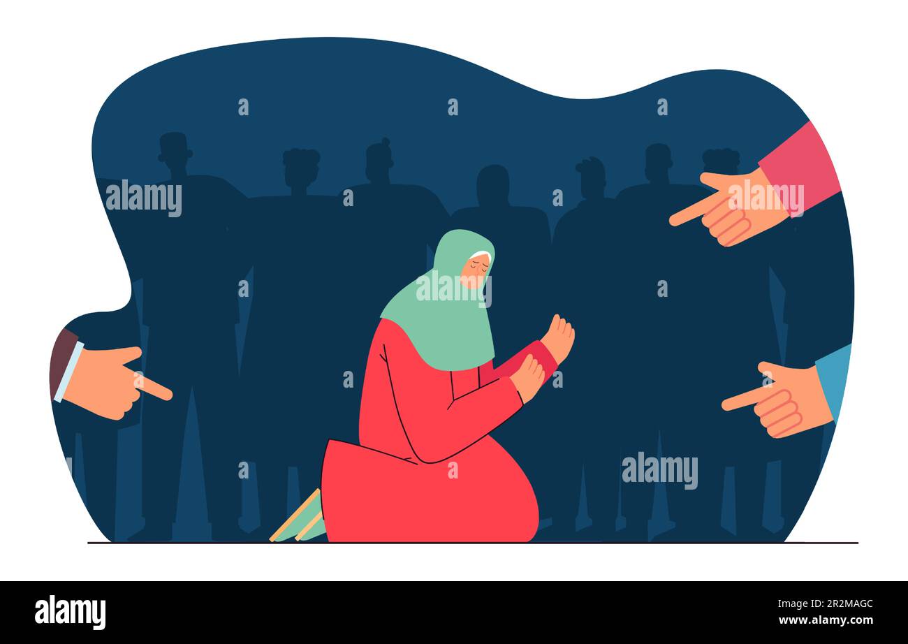 Society begging woman Stock Vector Images - Alamy