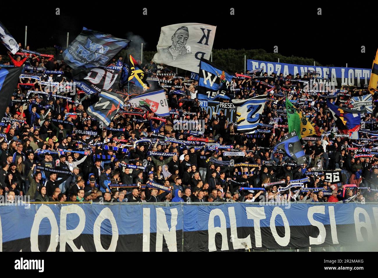 Arena Garibaldi, Pisa, Italy, May 19, 2023, Fans of Pisa during AC Pisa ...