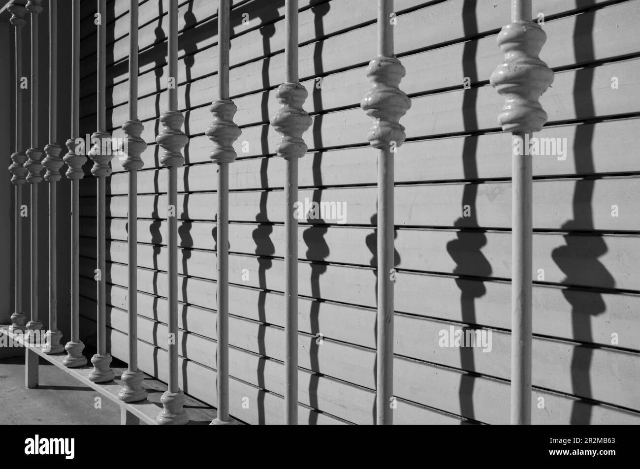 White house black shutters Black and White Stock Photos & Images - Alamy