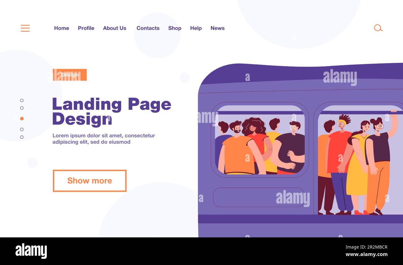 Commuting crowd Stock Vector Images - Alamy