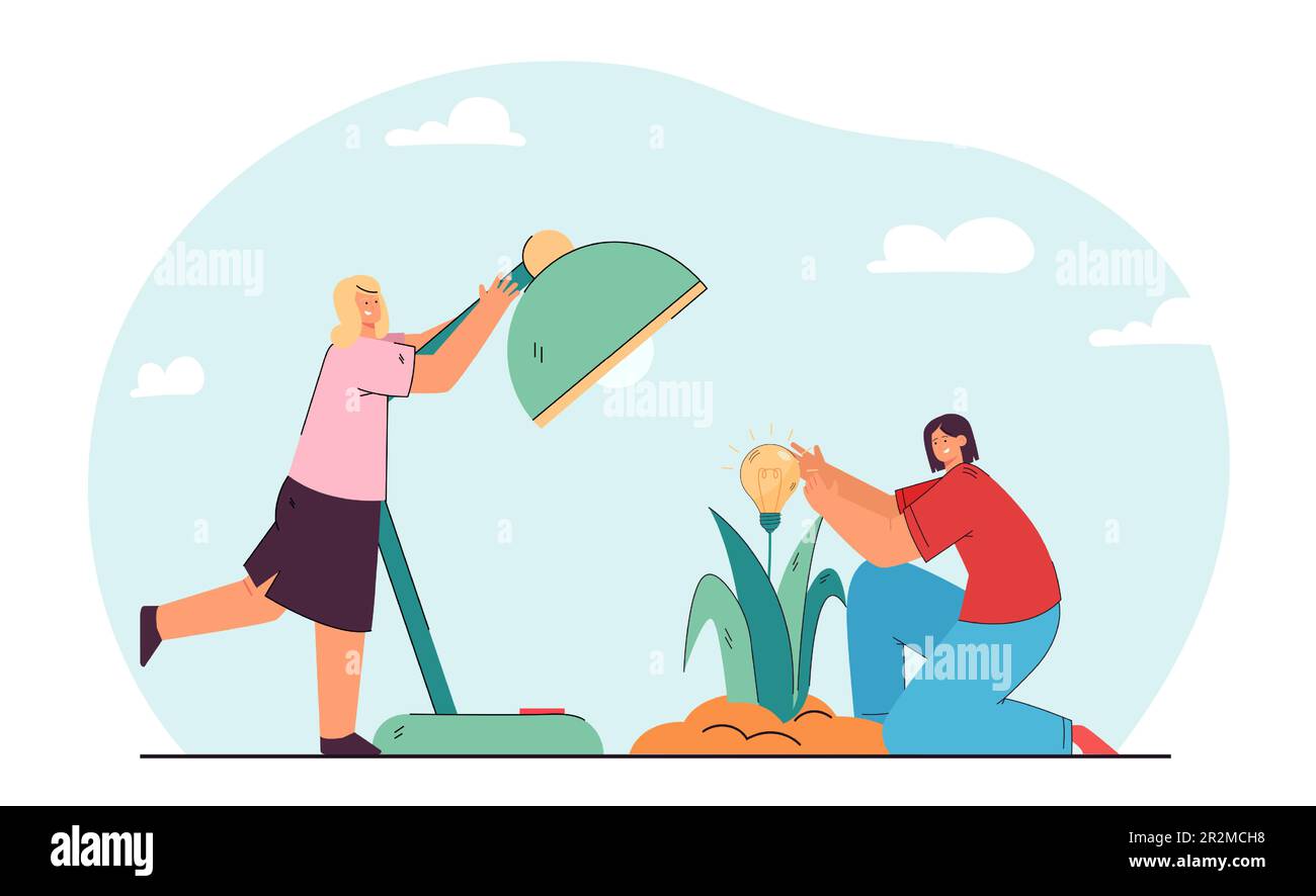 Women gardening concept vector Stock Vector Images - Alamy