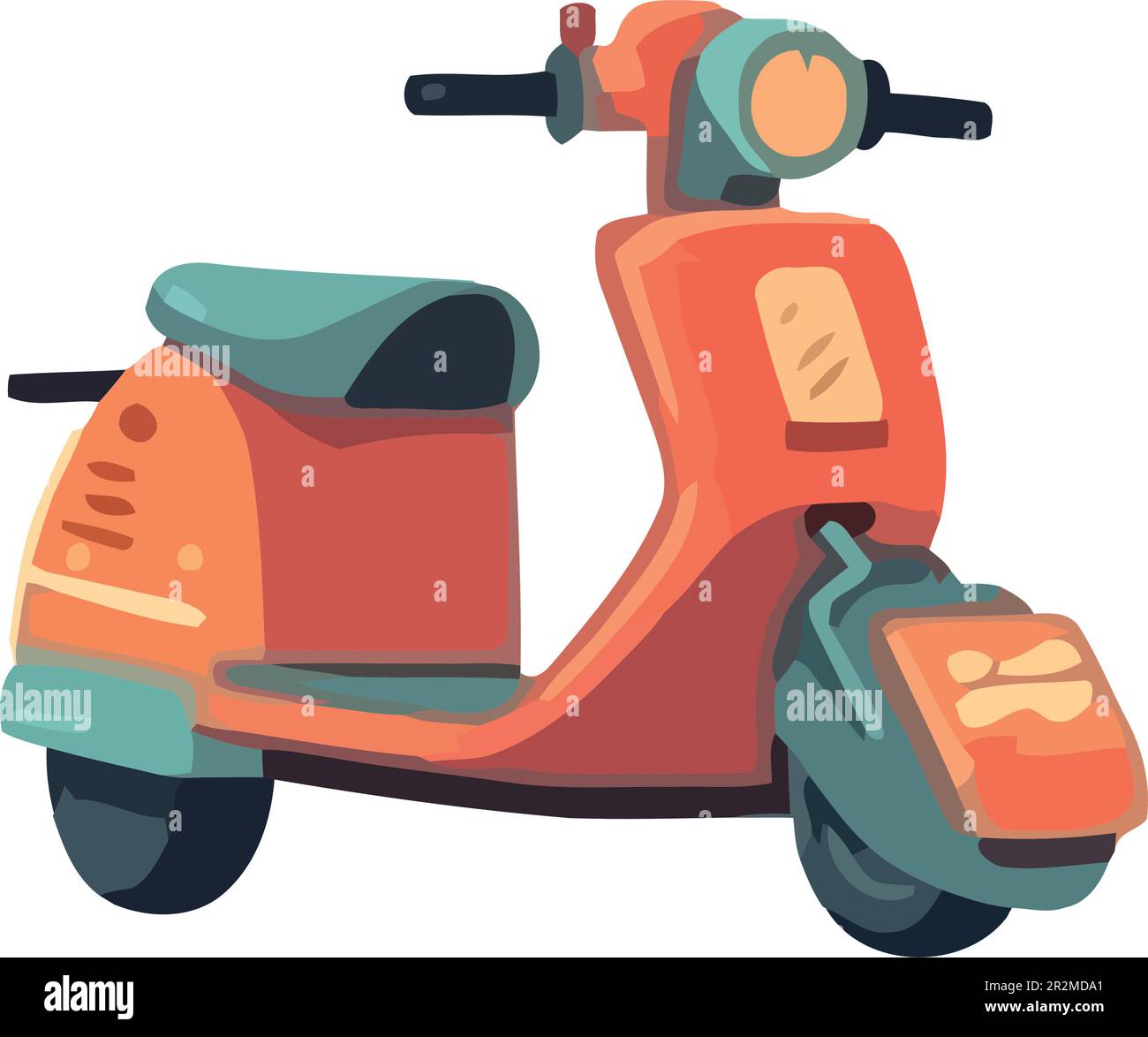 Old toy scooter Stock Vector Images - Alamy
