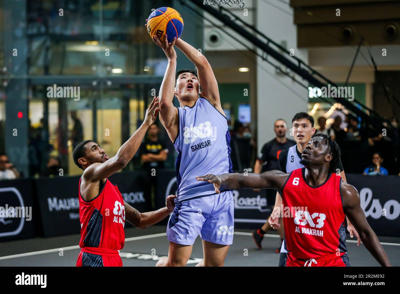 Makati City. 20th May, 2023. Munkhchudur Nasanbat (C) of Sansar MMC ...