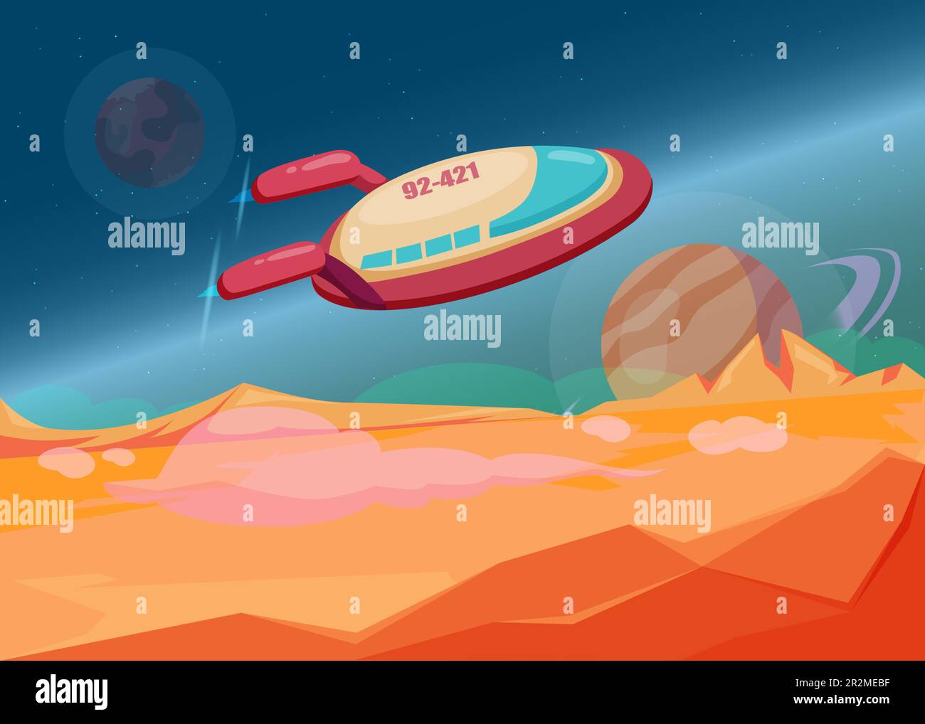 Planet exploration vehicle Stock Vector Images - Alamy