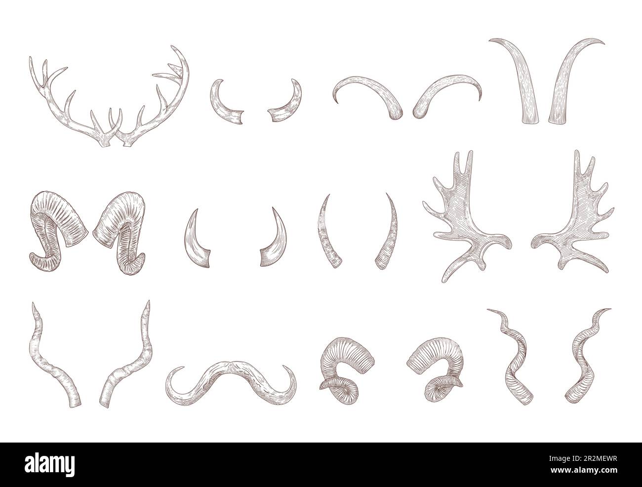 Engraved farm animals Cut Out Stock Images & Pictures - Alamy