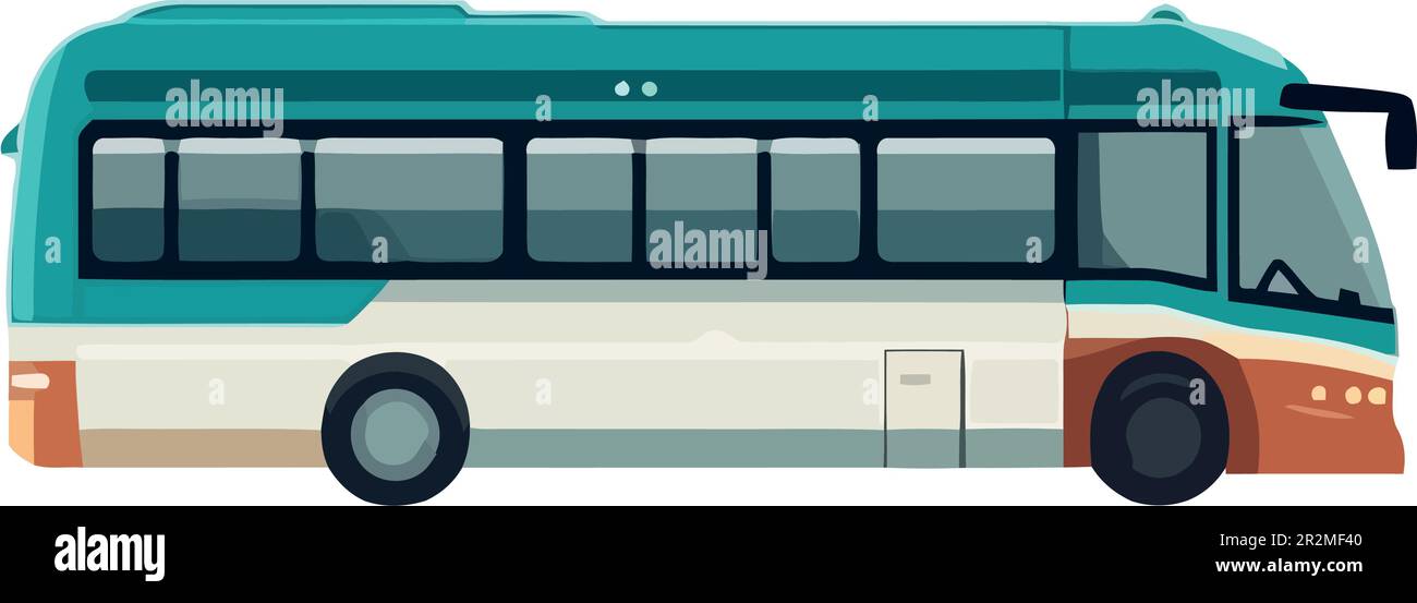 Blue bus design over white Stock Vector Image & Art - Alamy