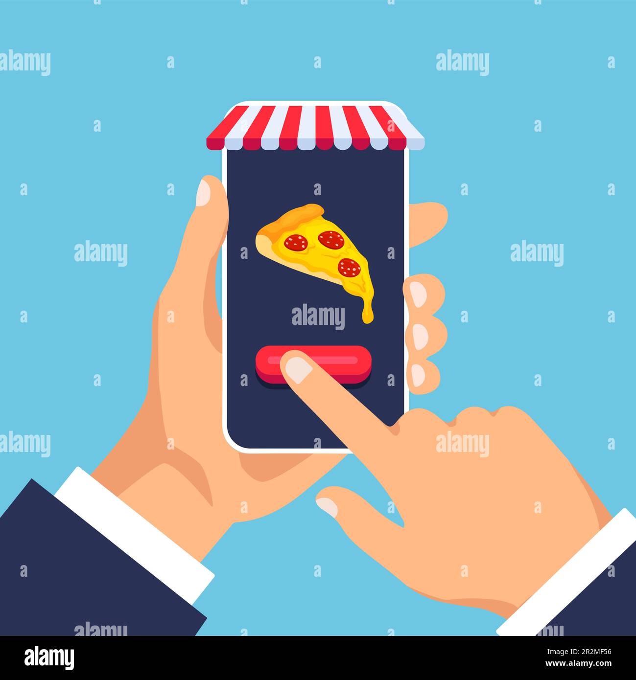 Internet food orders Stock Vector Images - Alamy