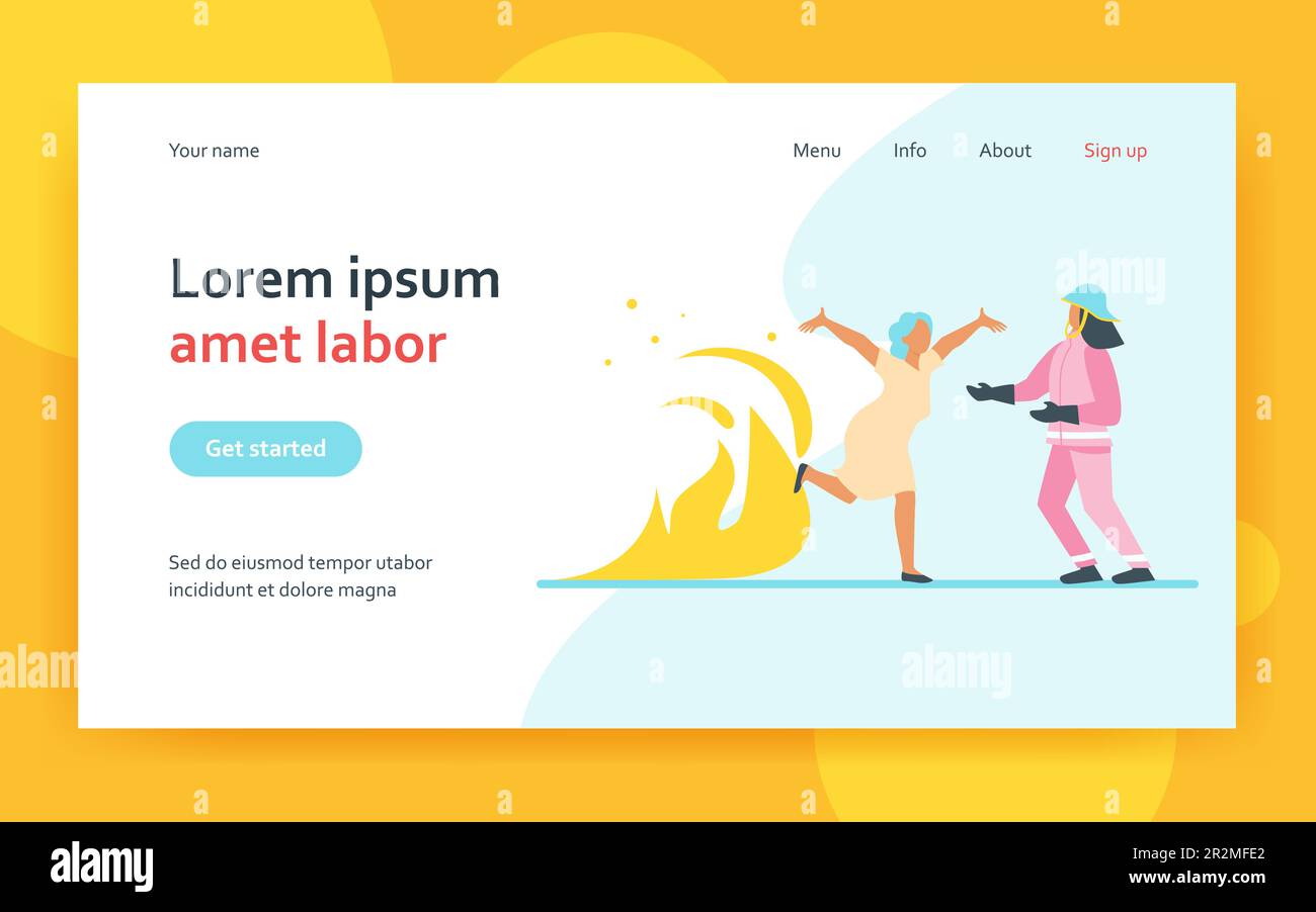 Woman female uniform fire Stock Vector Images - Alamy