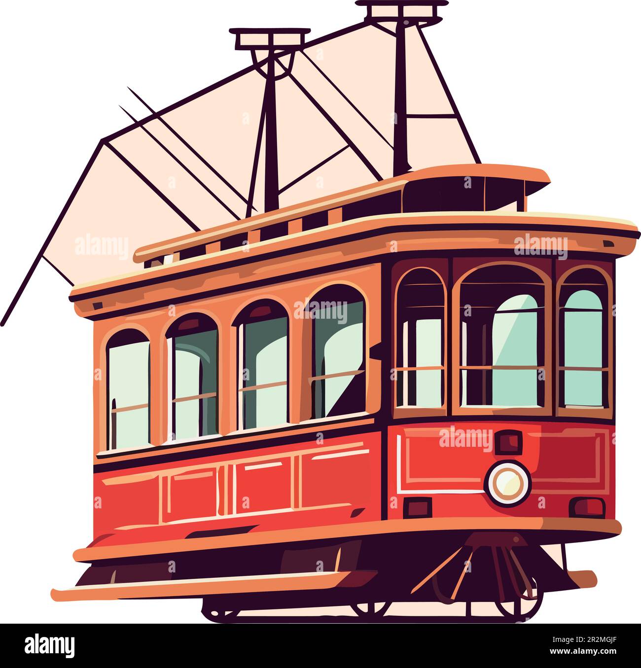 Modern metropolitan cable design over white Stock Vector Image & Art ...