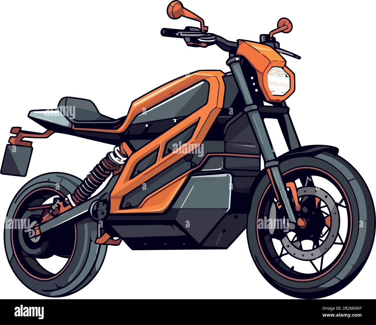 Shiny chrome motorcycle engine Stock Vector Images - Alamy