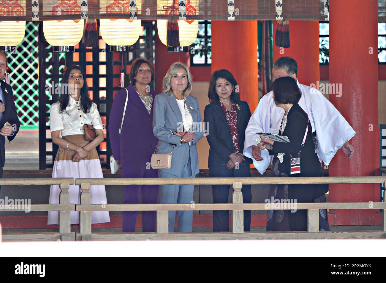 Hatsukaichi, Japan. 20th May, 2023. Spouses of the Group of Seven are ...