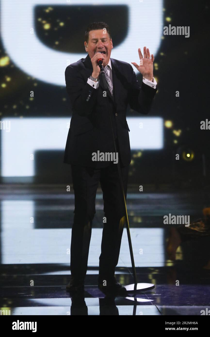 Rome, Italy. 19th May, 2023. Rome, Rai ex Dear studios, TV show "The ...