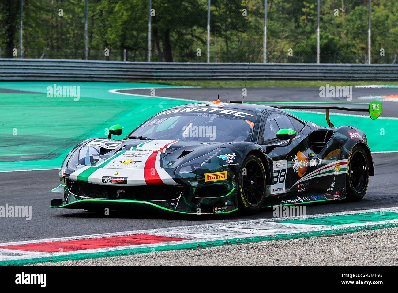 Ferrari 488 GT3 Team ST Racing with Rinaldi of Samantha Tan, Jon Miller ...