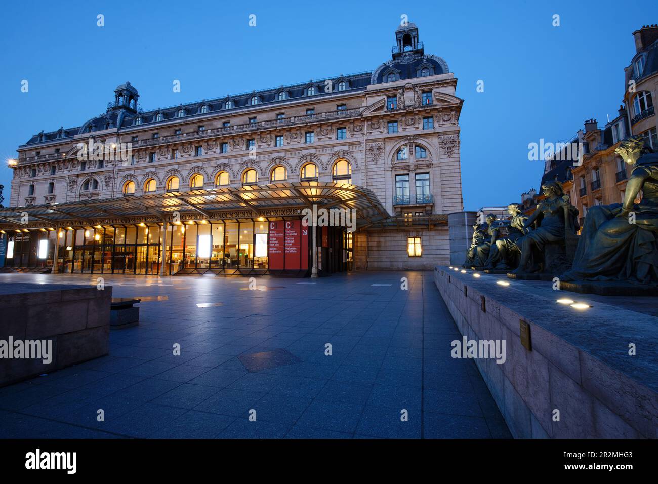 Old building of the railway station of orsay hi-res stock photography ...
