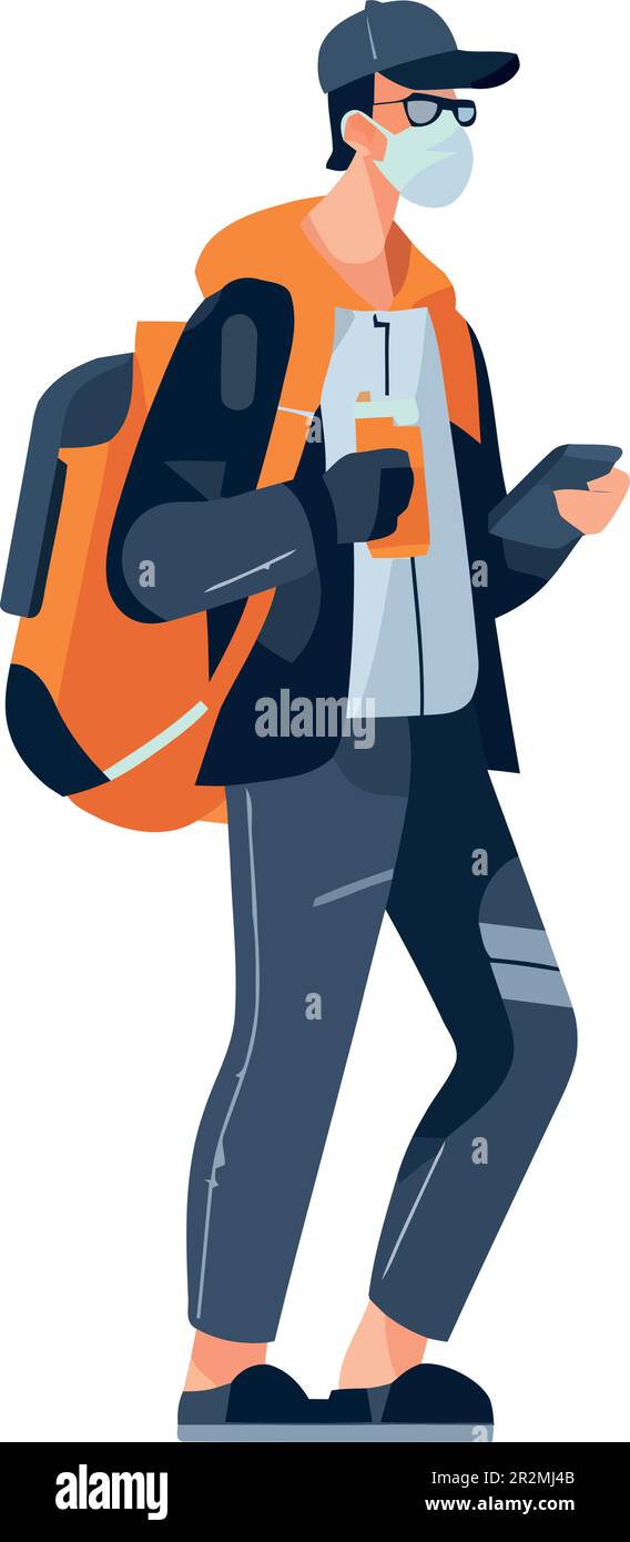 Businessman working over computer Stock Vector Images - Alamy