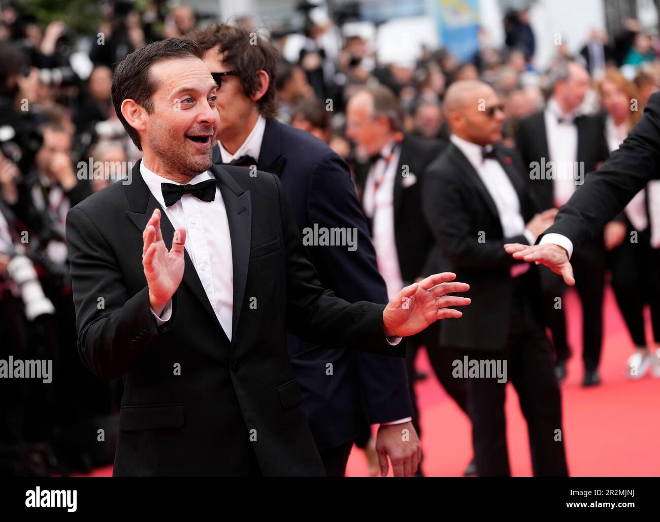 Tobey Maguire poses for photographers upon arrival at the premiere of ...