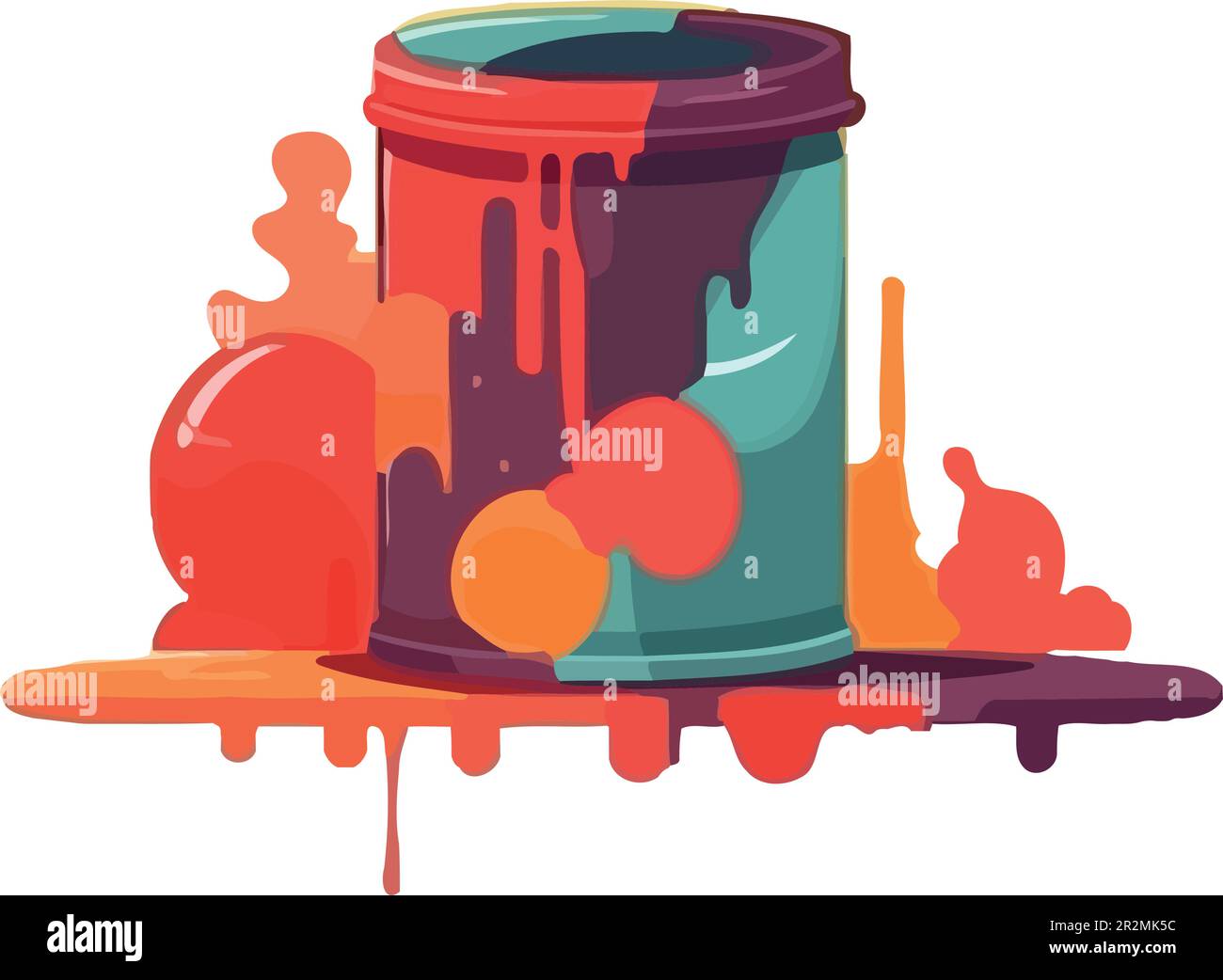 colorful paint spilling over white Stock Vector Image & Art - Alamy