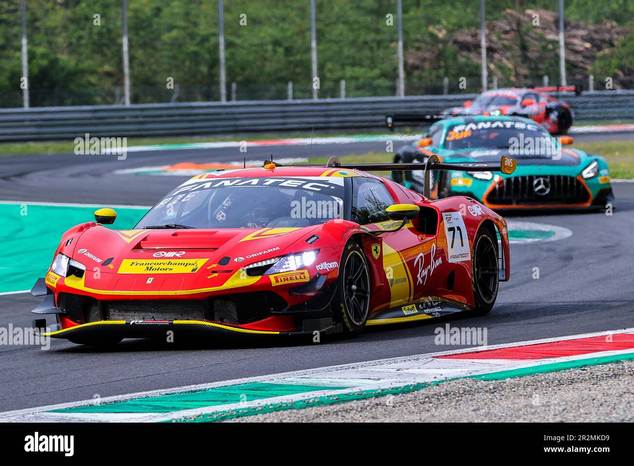 Ferrari 296 GT3 Team AF Corse of Antonio Fuoco, Davide Rigon and ...