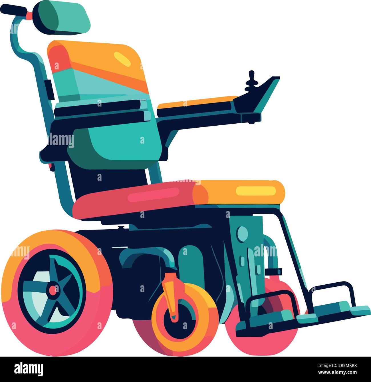 colored Wheelchair design over white Stock Vector Image & Art - Alamy