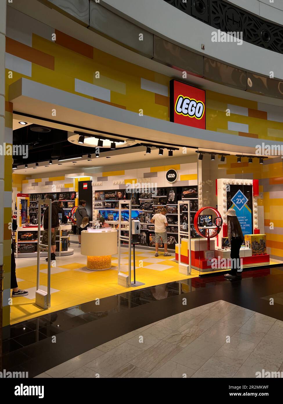Poland, Warsaw - July 12, 2022: Official Lego store in shopping mall ...