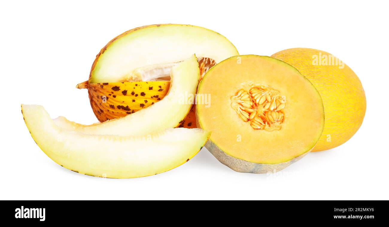 Vibrant yellow musk melon hi-res stock photography and images - Alamy