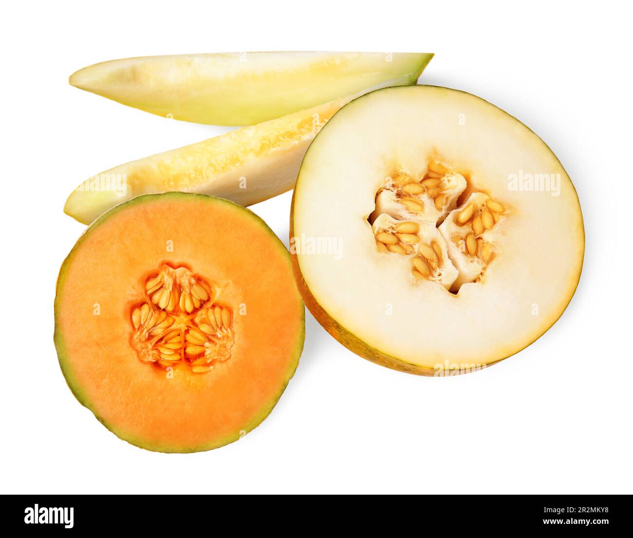 Types of melons Cut Out Stock Images & Pictures - Alamy
