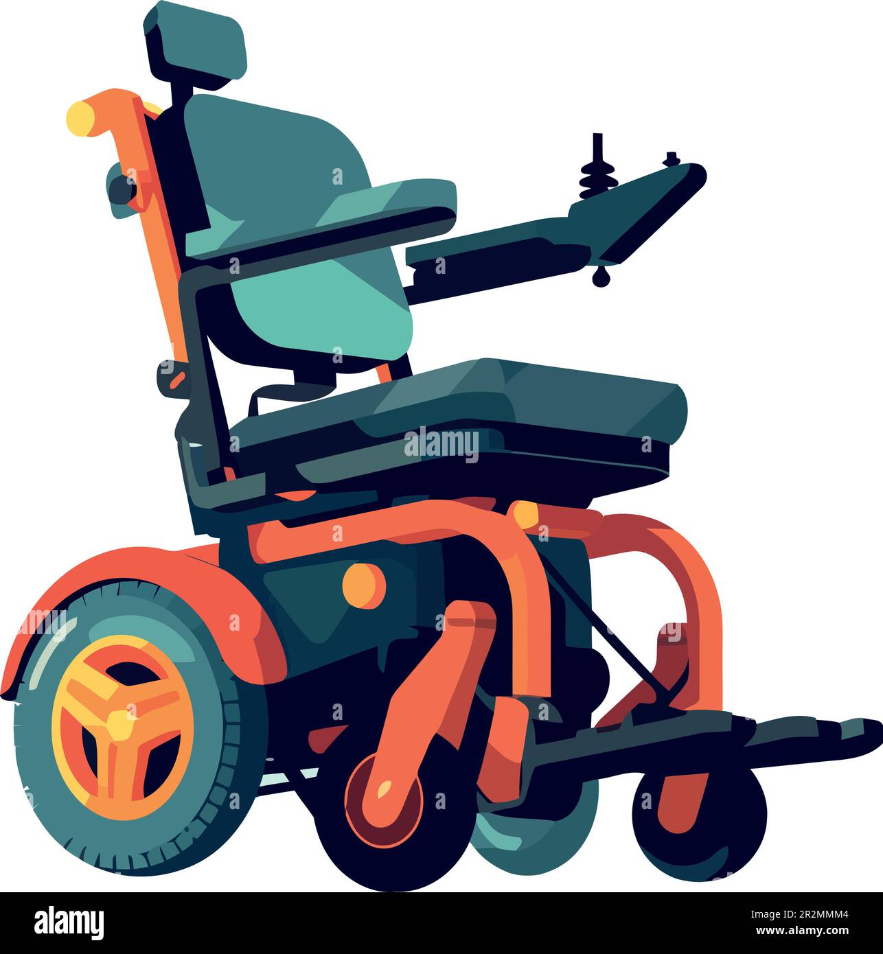 colored Wheelchair vector over white Stock Vector Image & Art - Alamy