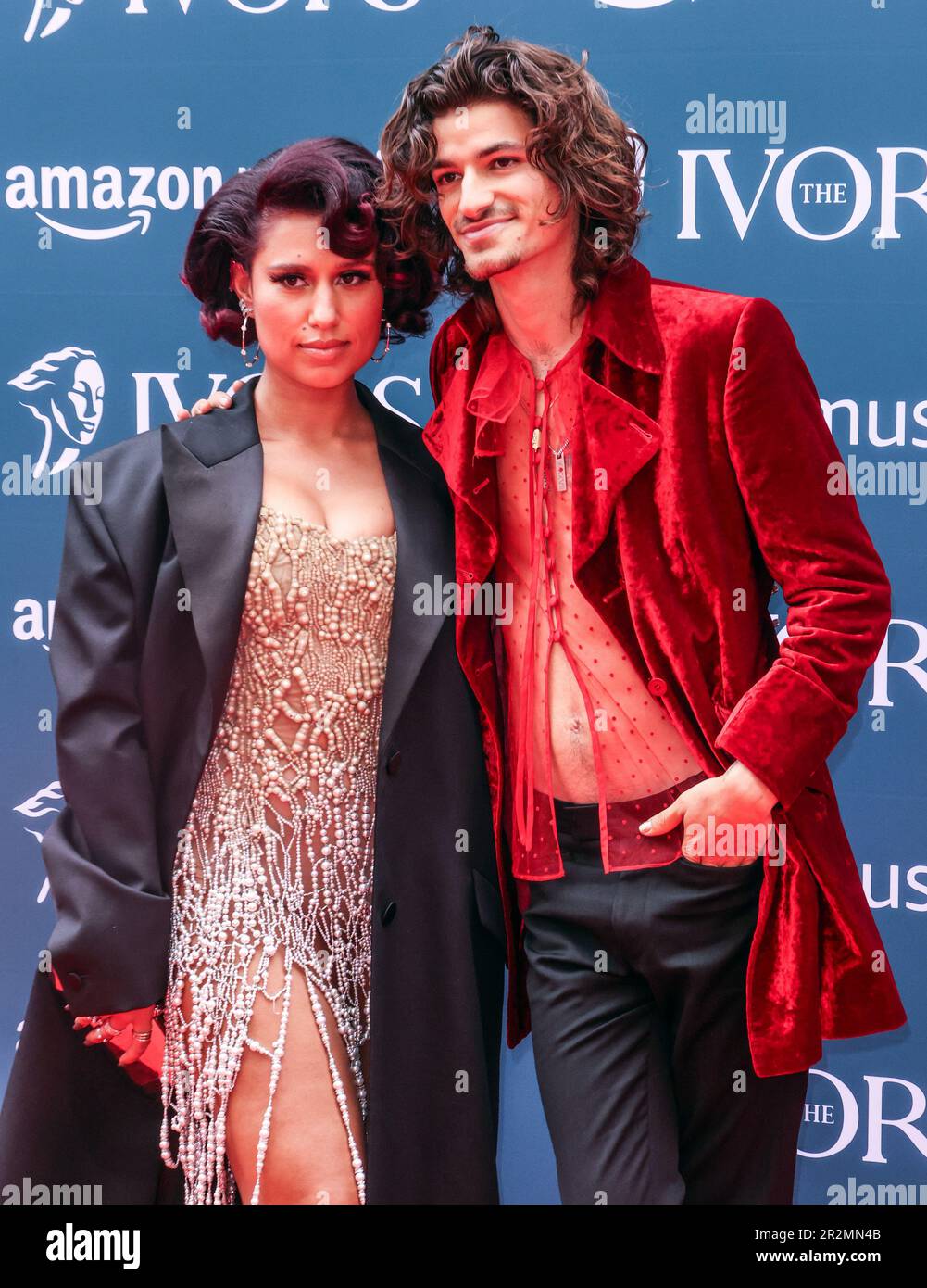 Raye and Mike Sabath seen attending The Ivors 2023 at the Grosvenor ...