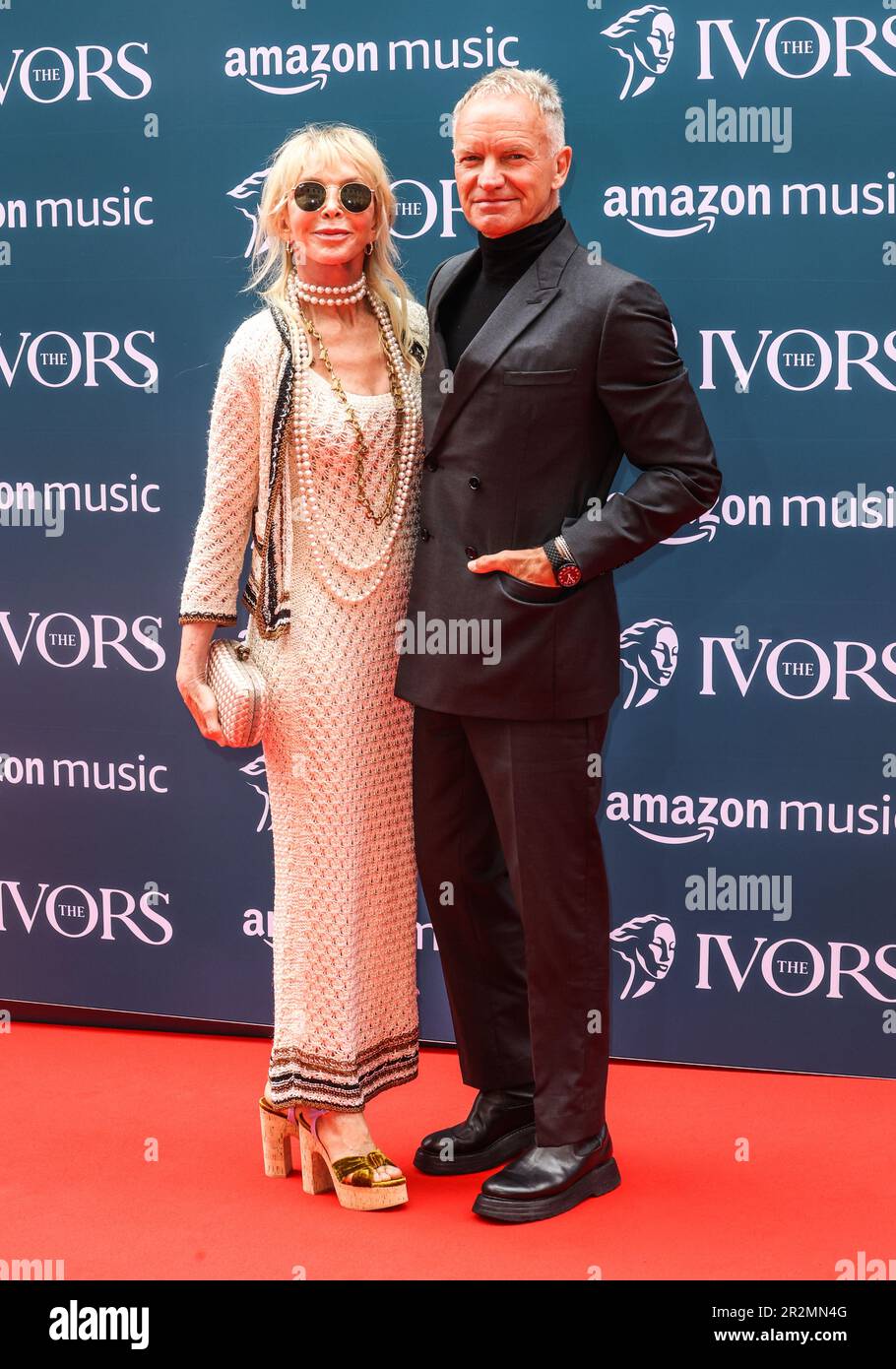 Trudie Styler and Sting seen attending The Ivors 2023 at the Grosvenor ...