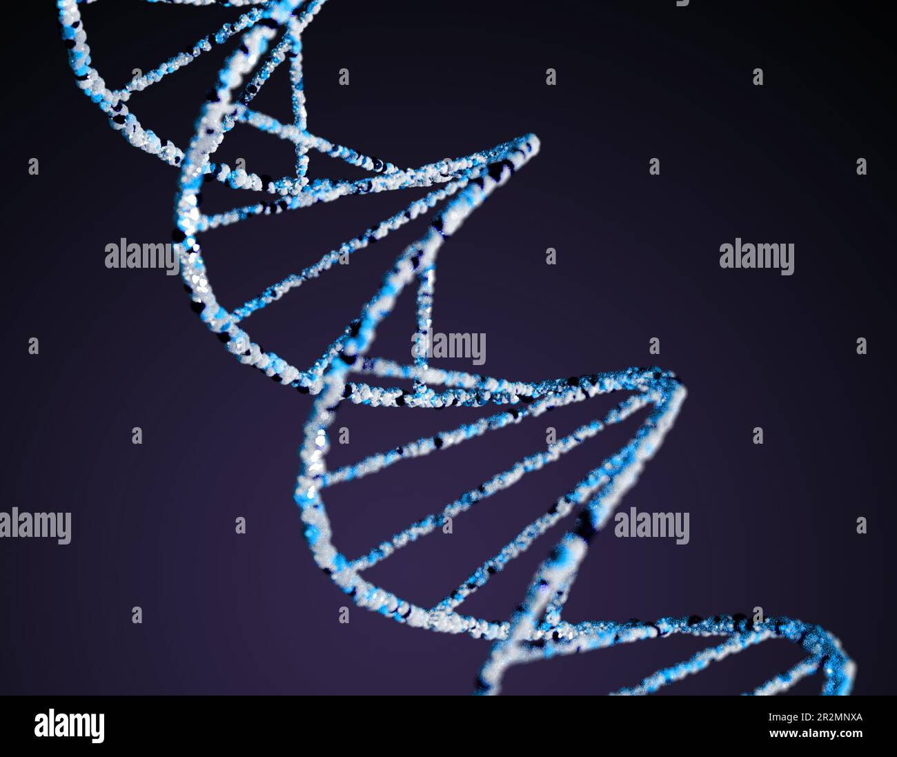 Structure of DNA on dark background. Illustration Stock Photo - Alamy