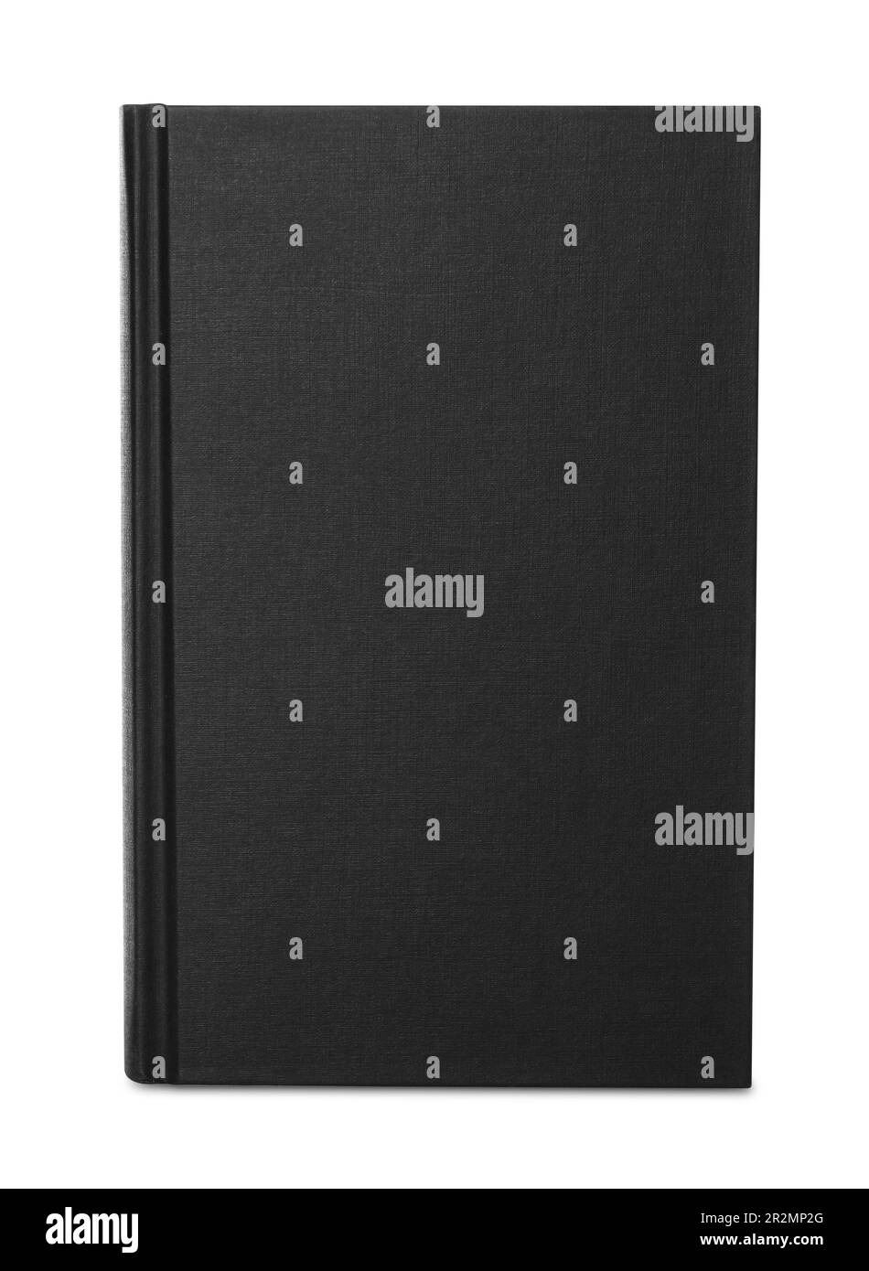 Closed book with black hard cover isolated on white Stock Photo - Alamy