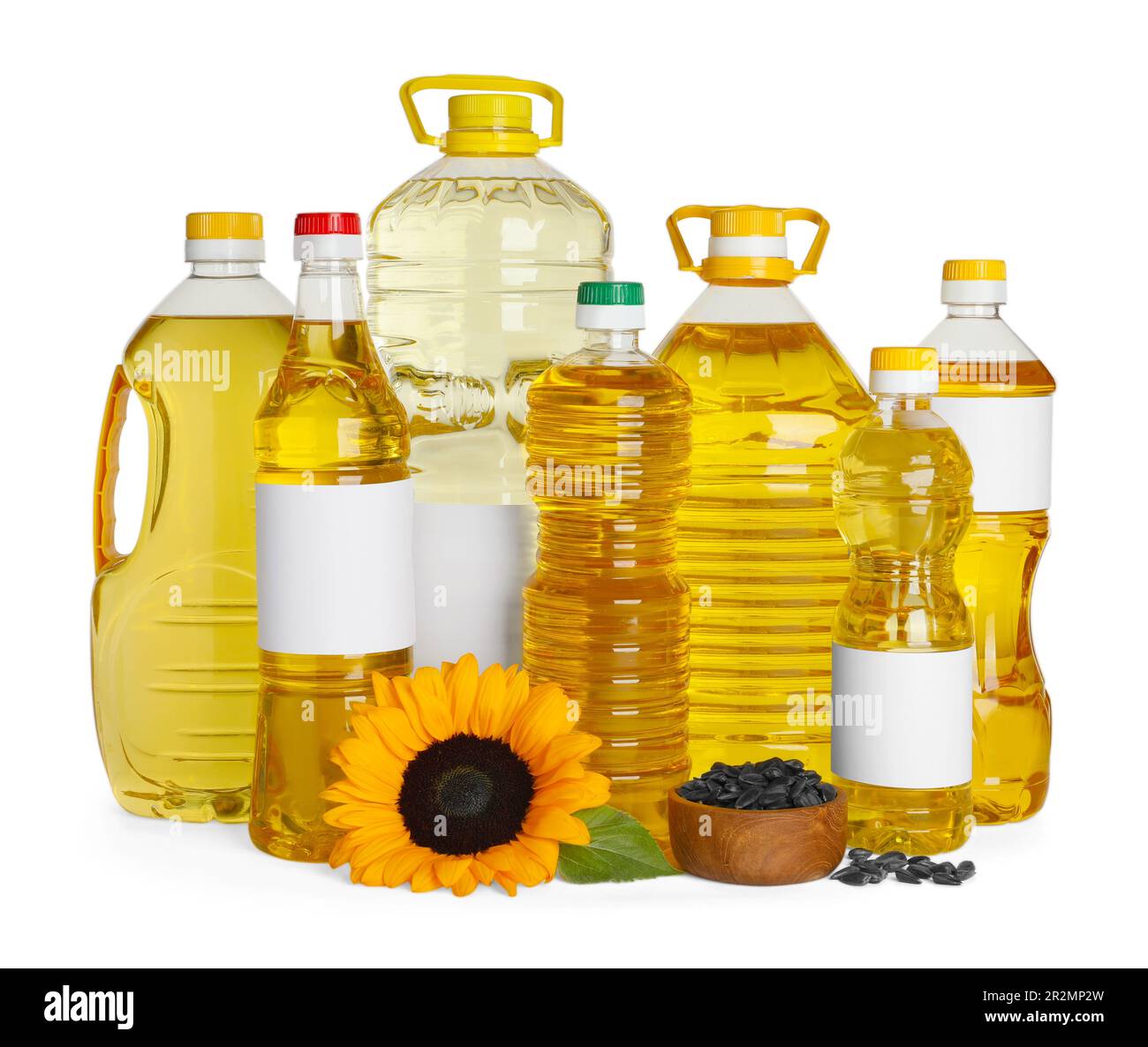 Supermarket oil bottles Cut Out Stock Images & Pictures - Alamy