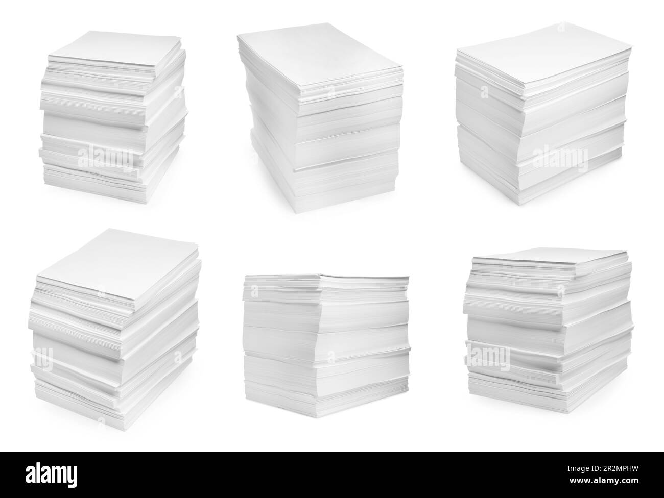 Set different paper sheets Black and White Stock Photos & Images - Alamy