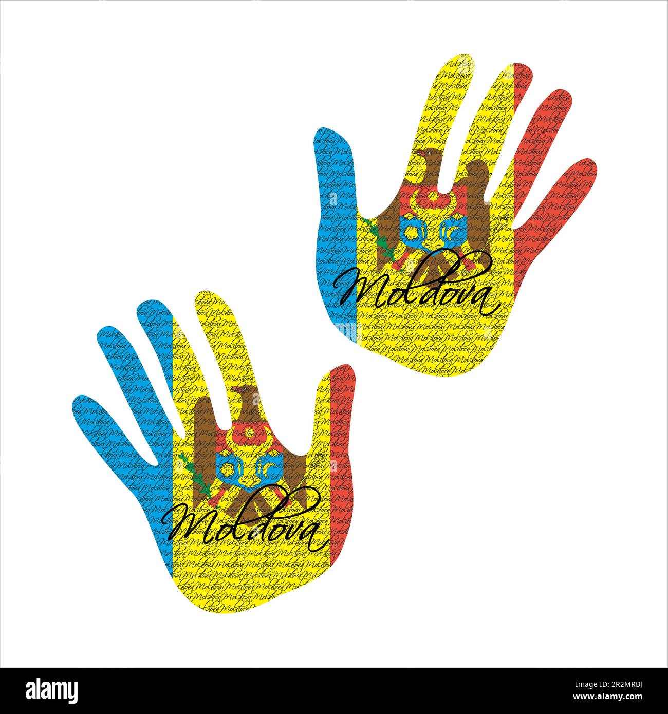 Grunge flag moldova Stock Vector Images - Alamy